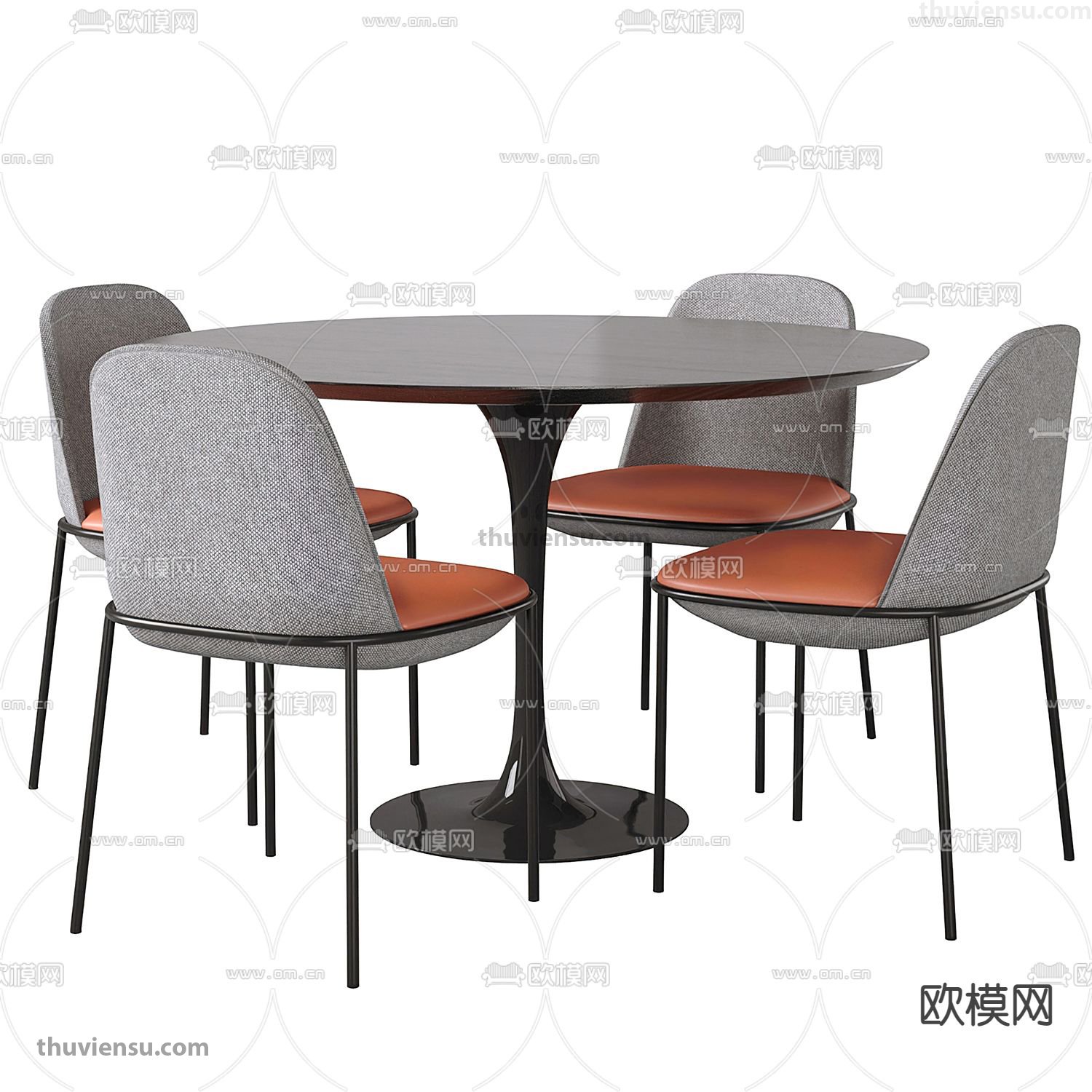 SU Table + Chair-14107295-SU - Thư Viện KTS
