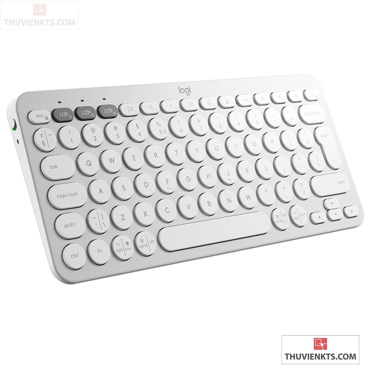 Pebble Keys 2 K380S White Keyboard by Logitech-Dimensiva-3dsmax-12498 ...